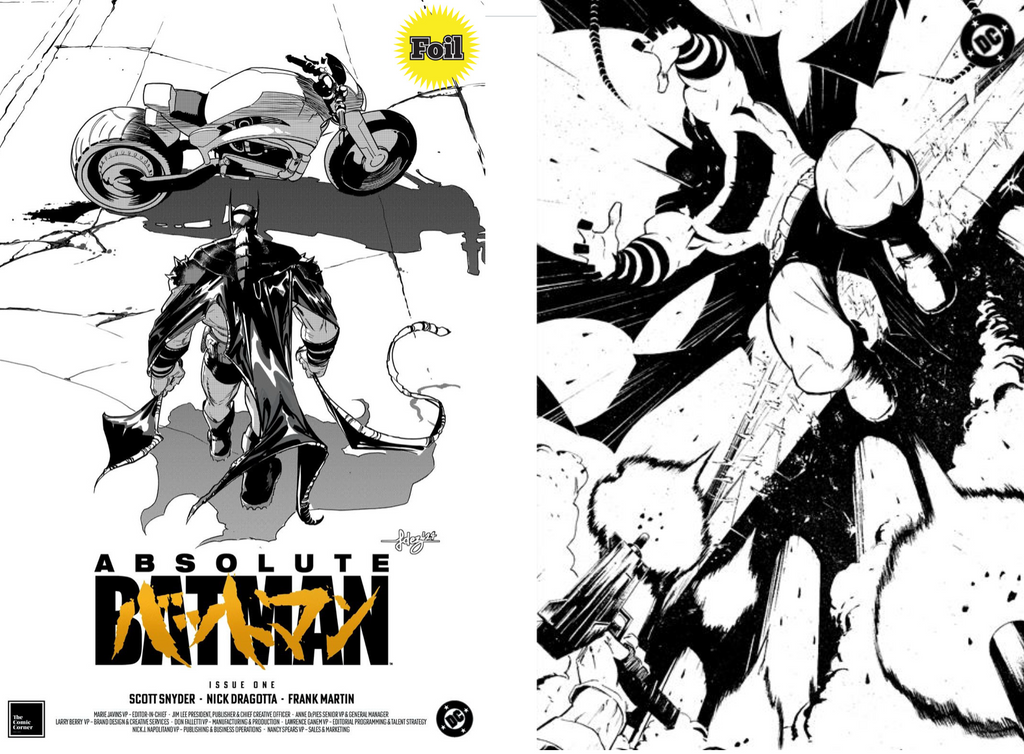 ABSOLUTE BATMAN 1 AKIRA FOIL GOLD KANJI COLOR SPLASH JAVIER FERNANDEZ – The Comic Mint