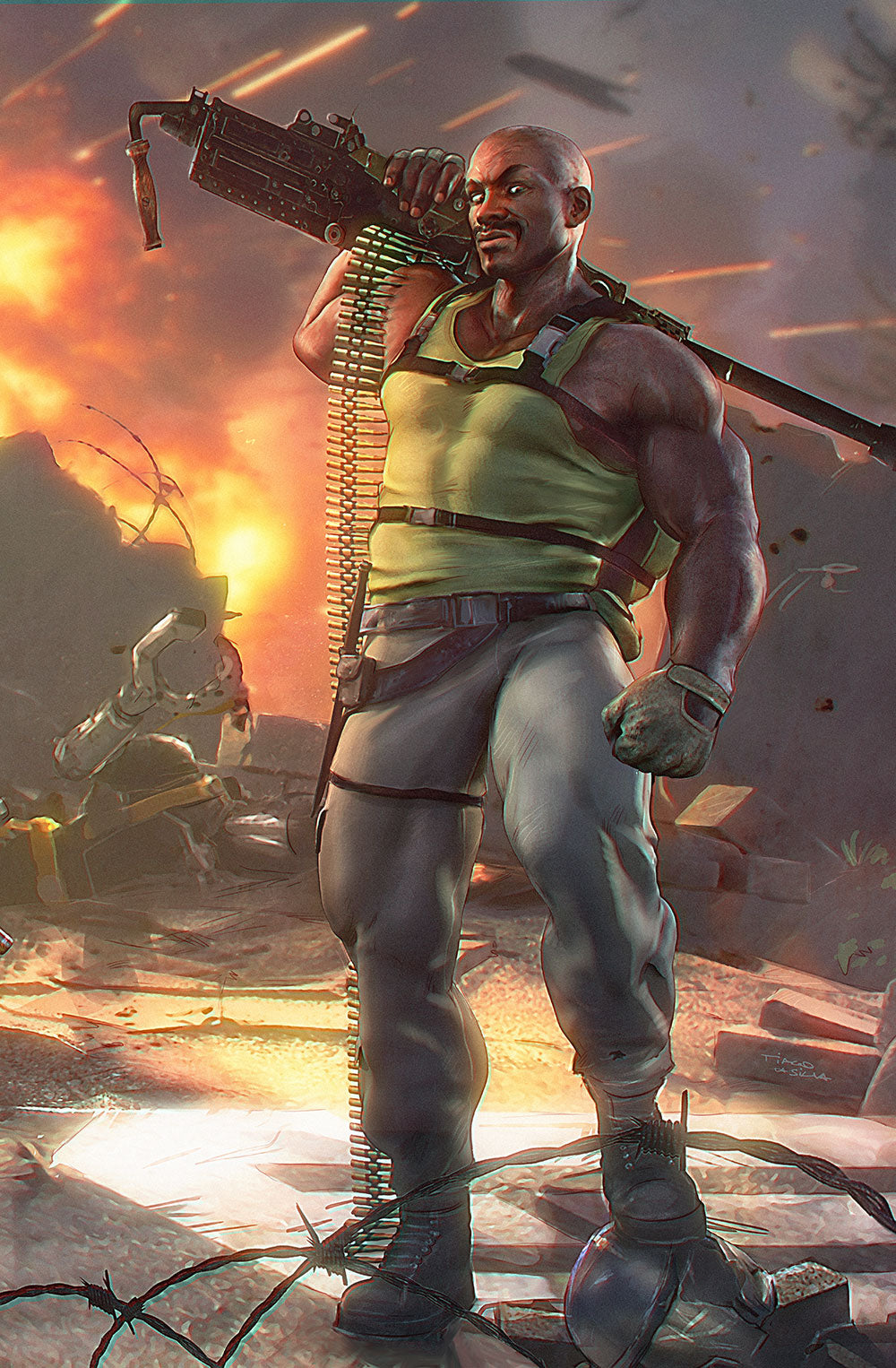 GI JOE A REAL AMERICAN HERO ROAD BLOCK 1 TIAGO DA SILVA VIRGIN VARIANT ...