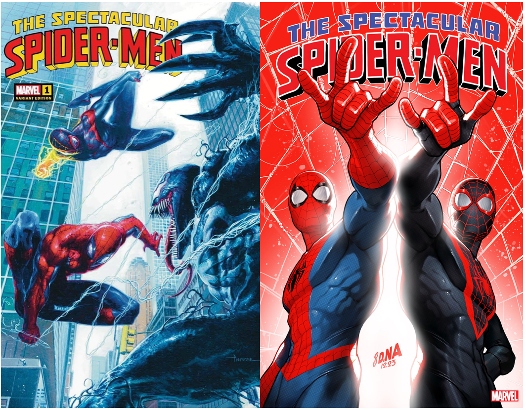 THE SPECTACULAR SPIDER-MEN 1 DAVIDE PARATORE VARIANT– The Comic Mint