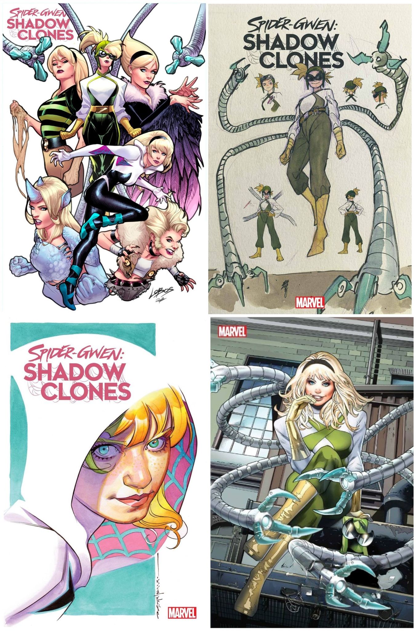 SPIDER-GWEN SHADOW CLONES 1 PABLO VILLALOBOS VARIANT– The Comic Mint